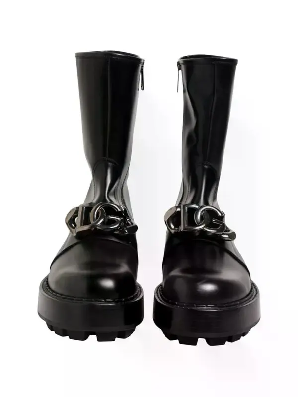Dolce & Gabbana Dg-logo Biker Boots
