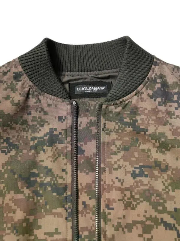 Dolce & Gabbana Camouflage-print Bomber Jacket