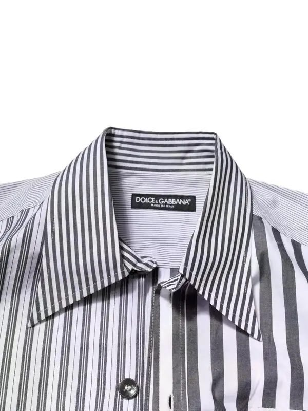 Dolce & Gabbana Patchwork Striped Shirt
