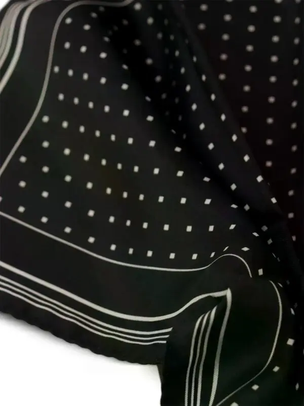 Dolce & Gabbana Polka-dot Logo-print Pocket Square