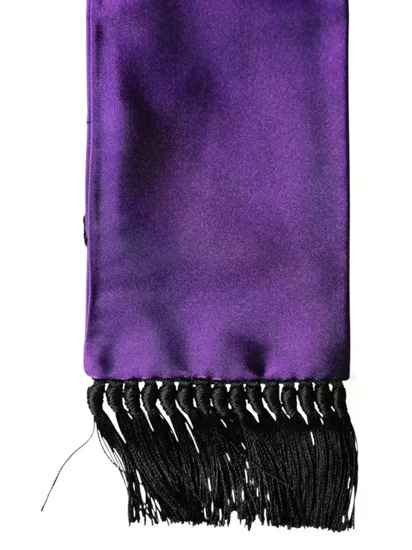 Dolce & Gabbana Silk Fringed Scarf