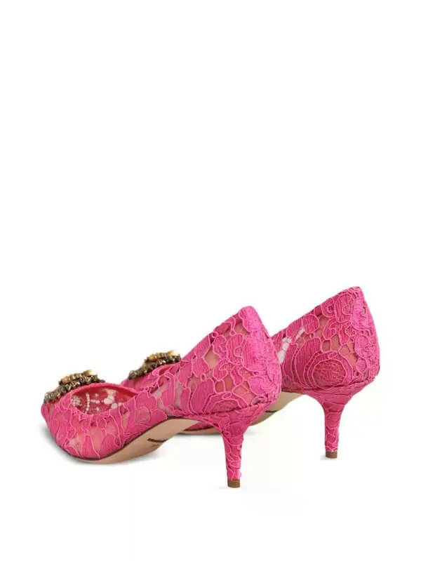 Dolce & Gabbana Taormina Lace Devotion Sacred Heart Pumps
