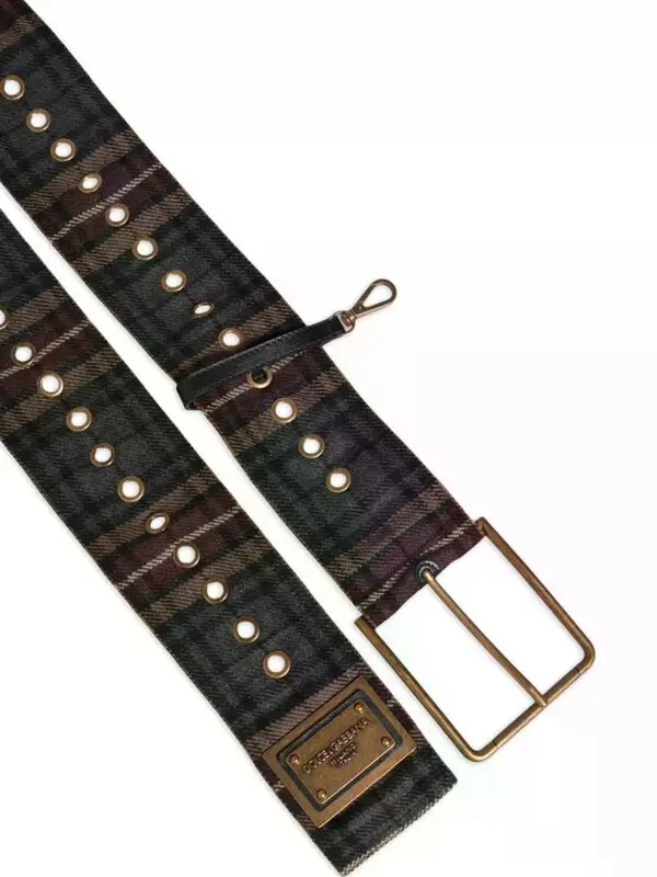 Dolce & Gabbana Plaid-pattern Belt