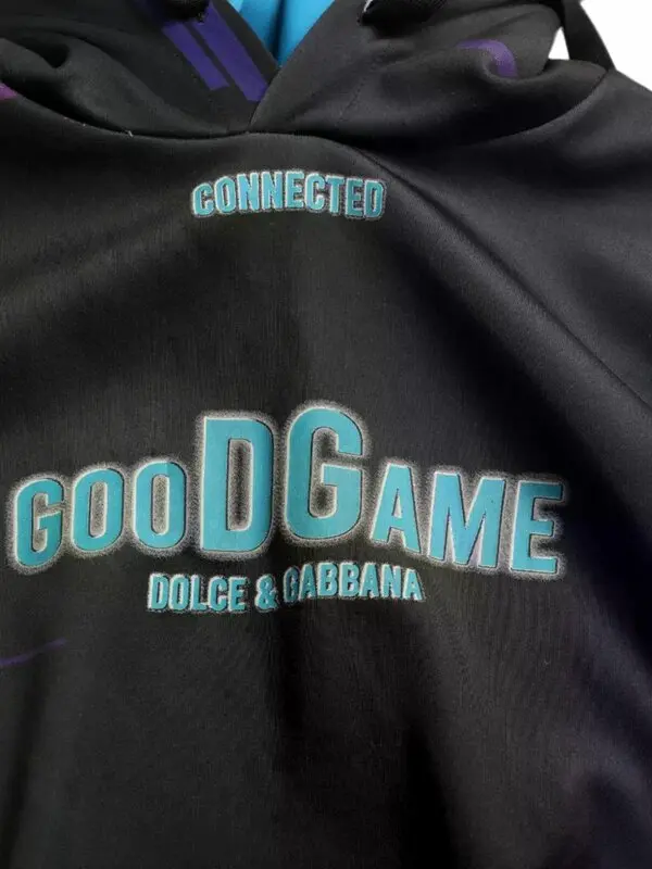 Dolce & Gabbana Logo-print Graphic-sleeve Hoodie