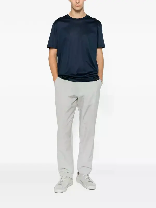 LOW BRAND Elasticated Waistband Trousers - Grey