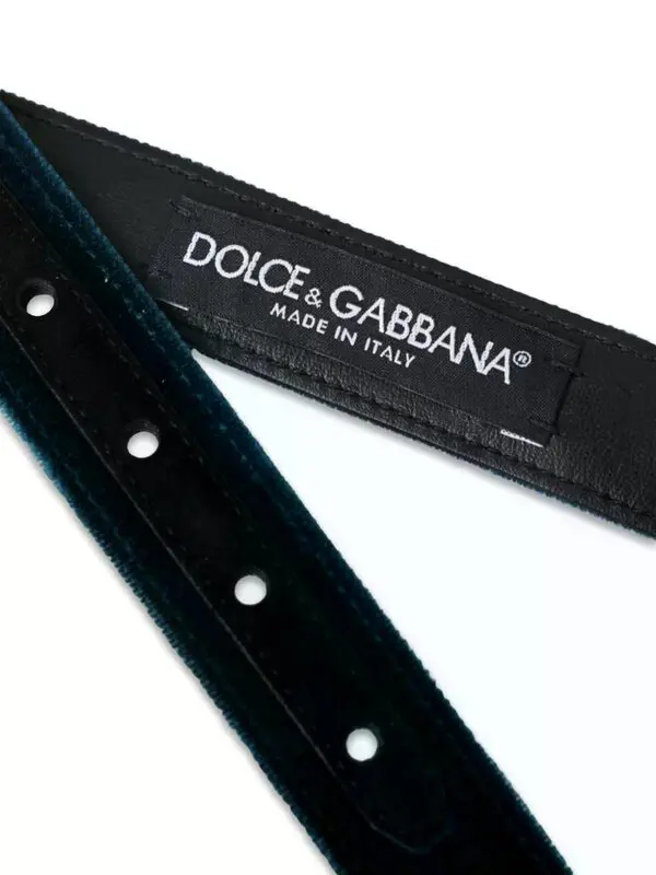 Dolce & Gabbana Velvet Buckle Belt
