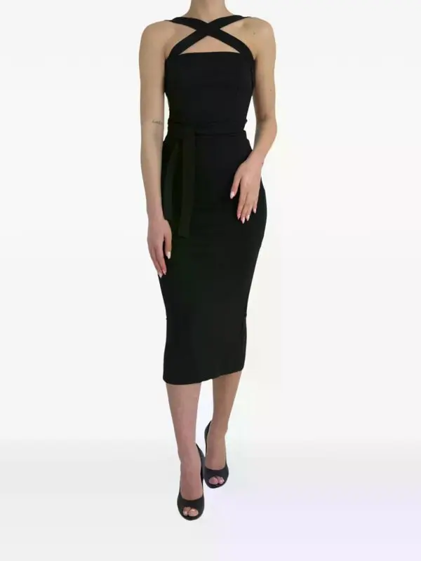 Dolce & Gabbana Criss-cross Halter-neck Dress