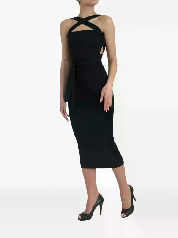 Dolce & Gabbana Criss-cross Halter-neck Dress