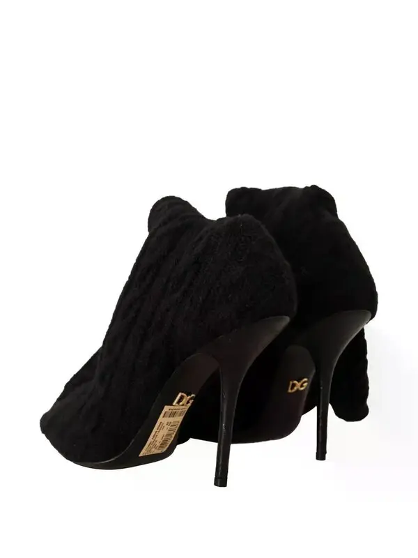 Dolce & Gabbana Cable-knit Knee-high Boots