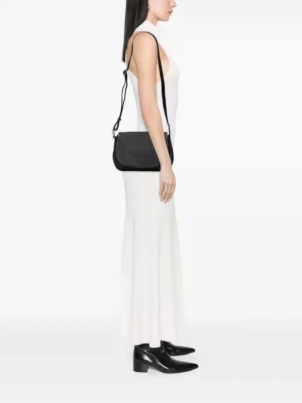 Fendi 2000-2010 Zucchino Canvas Crossbody Bag