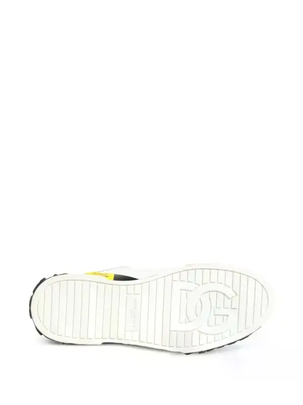 Dolce & Gabbana Graffiti-print Leather Sneakers