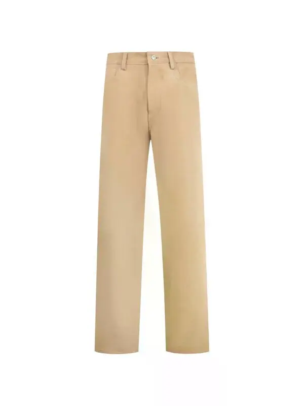 NAHMIAS Suede Straight-leg Carpenter Pants