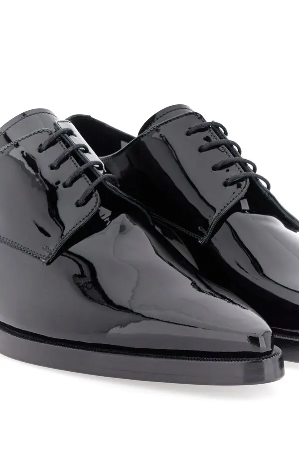 Dsquared2 Punk Laced-up Derby In Patent Leather