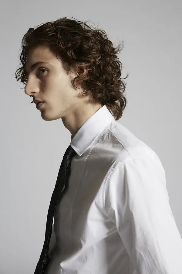 Dsquared2 Stretch Popeline Tux Shirt - White