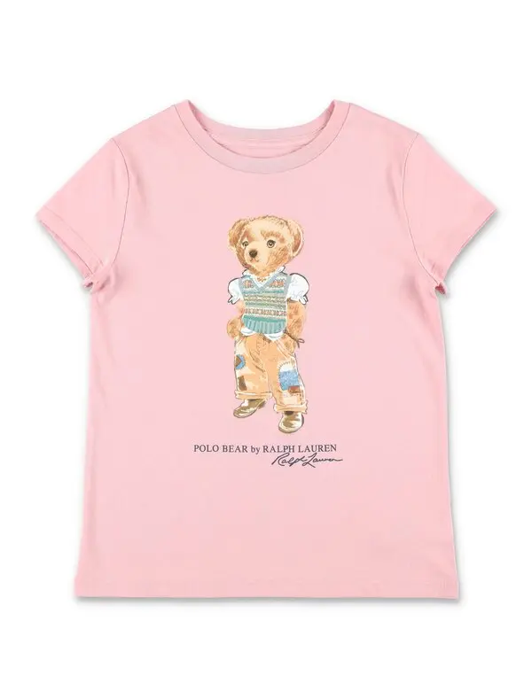 Polo Ralph Lauren Cotton Jersey T-shirt With Polo Bear Print - Pink