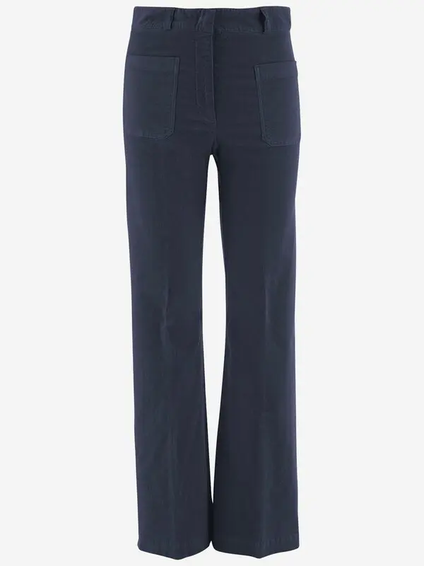 QL2 DONNA Stretch Cotton Velvet Pants