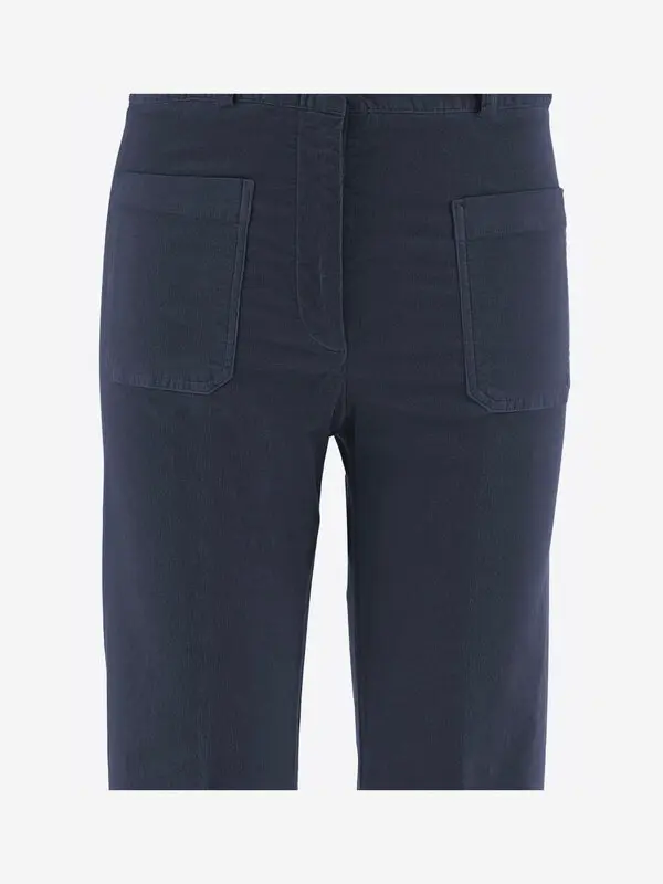 QL2 DONNA Stretch Cotton Velvet Pants