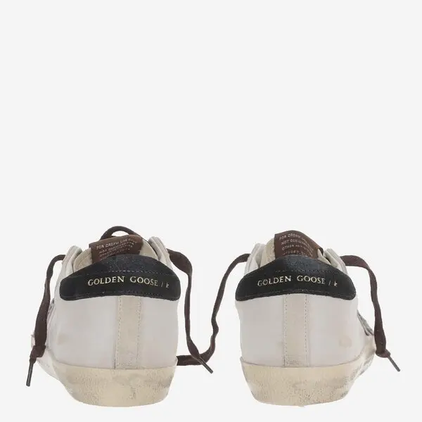 GOLDEN GOOSE Superstar Leather Sneakers With Animal Print Star Detail