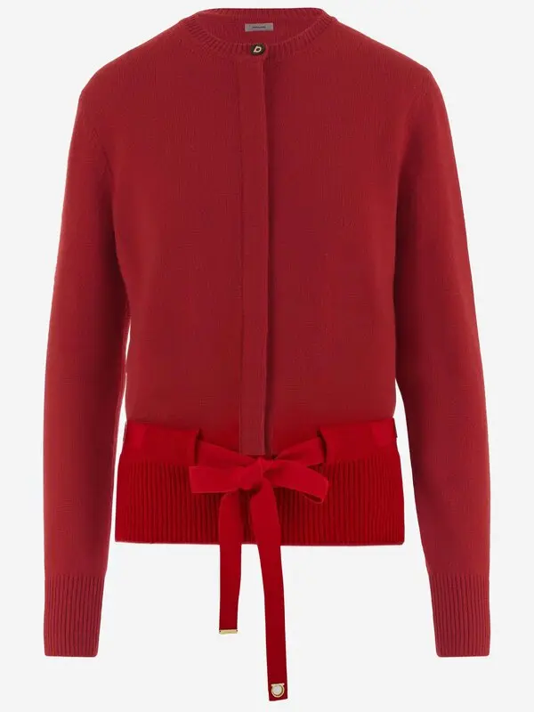 FERRAGAMO Cashmere Cardigan With Logo