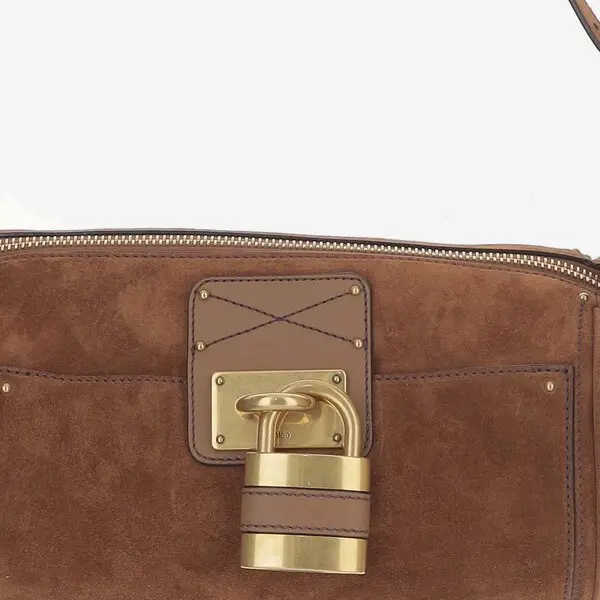 Chloé Paddington Crossbody Bag In Suede