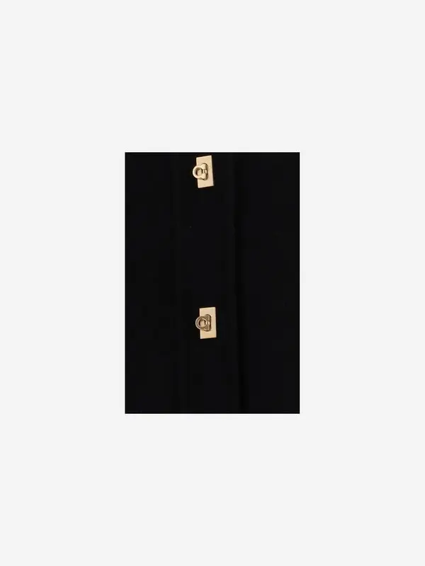 FERRAGAMO Wool And Cashmere Jacket With Golden Buttons