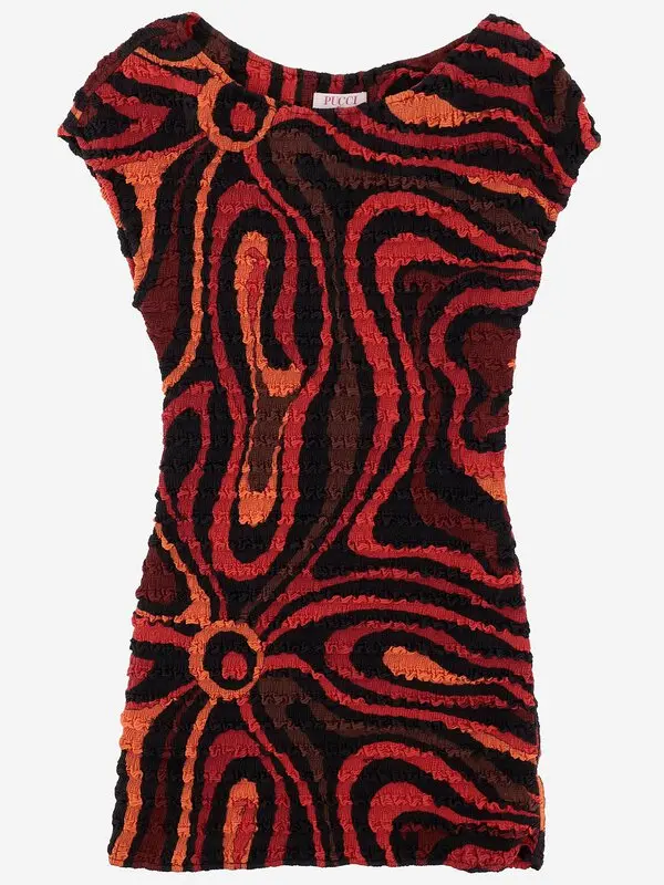 Emilio Pucci Nylon Dress With Crinkled Finish
