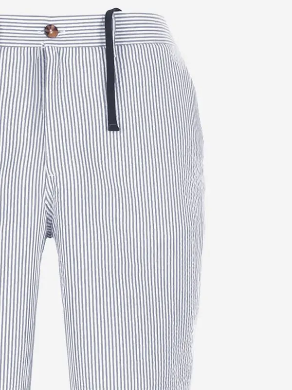 MC2 SAINT BARTH Striped Cotton Shorts