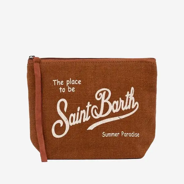 MC2 SAINT BARTH Aline Clutch Bag With Logo