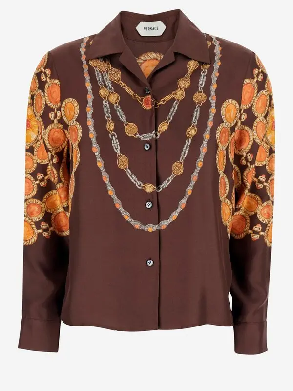 Versace Printed Silk Shirt