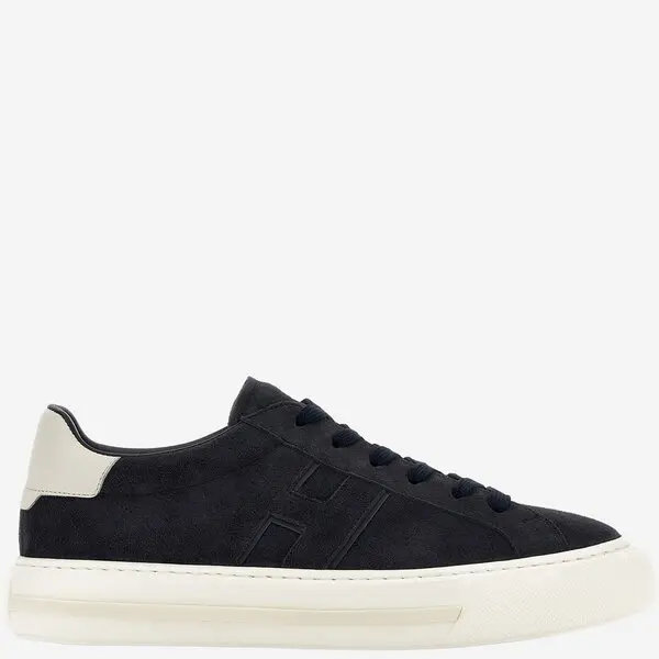 Hogan Rebel Blue Leather Sneakers - Navy