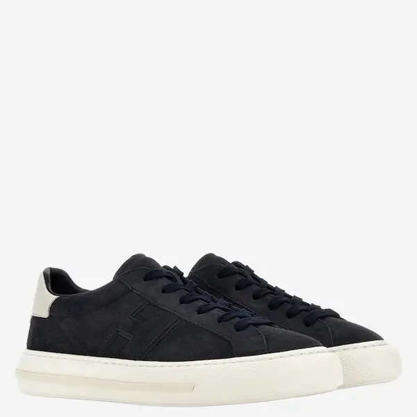 Hogan Rebel Blue Leather Sneakers