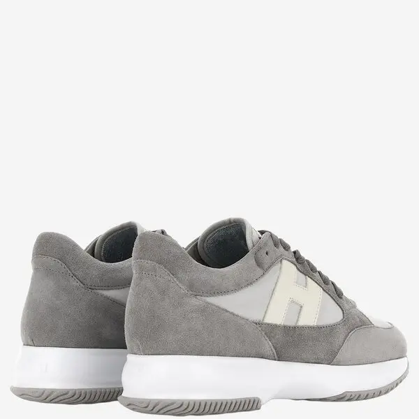 Hogan Interactive Sneakers In Leather And Nylon