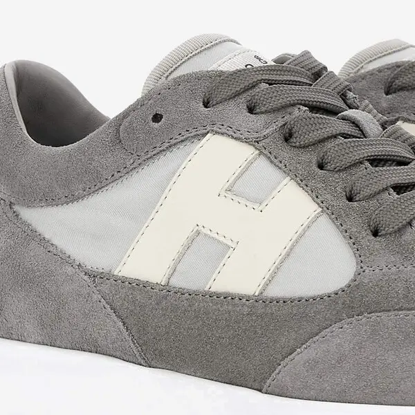 Hogan Interactive Sneakers In Leather And Nylon