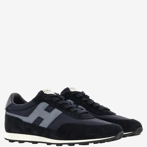 Hogan Athletic Sneakers In Leather And Nylon