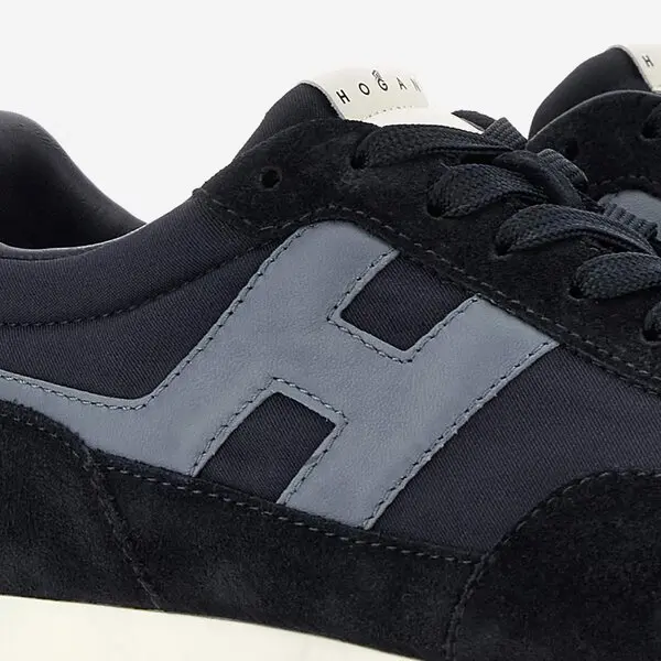 Hogan Athletic Sneakers In Leather And Nylon