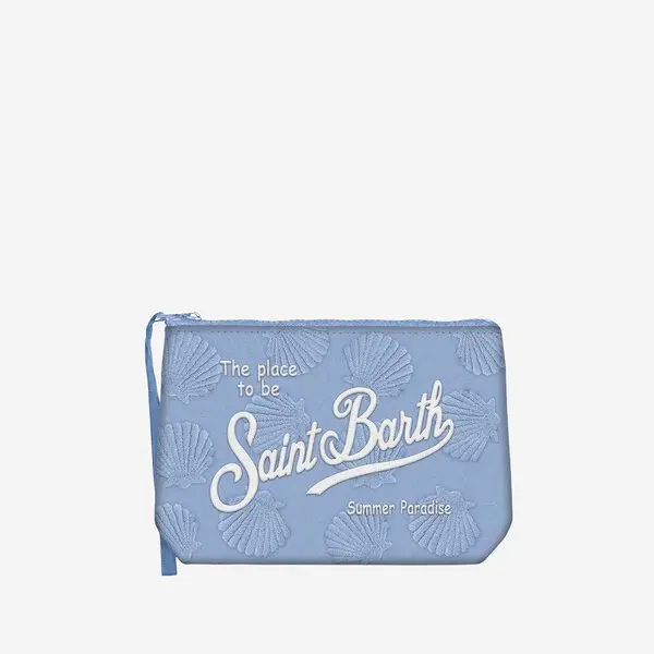 MC2 SAINT BARTH Aline Clutch Bag With Logo