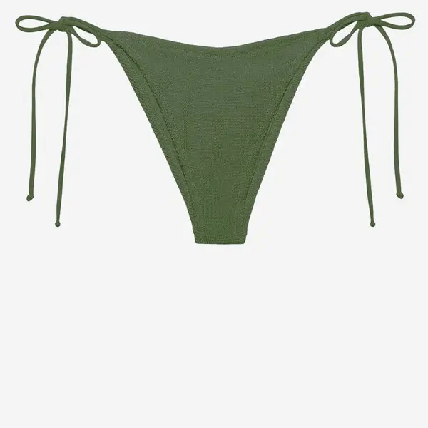 MC2 SAINT BARTH Bikini Bottoms With Side Ties - Green