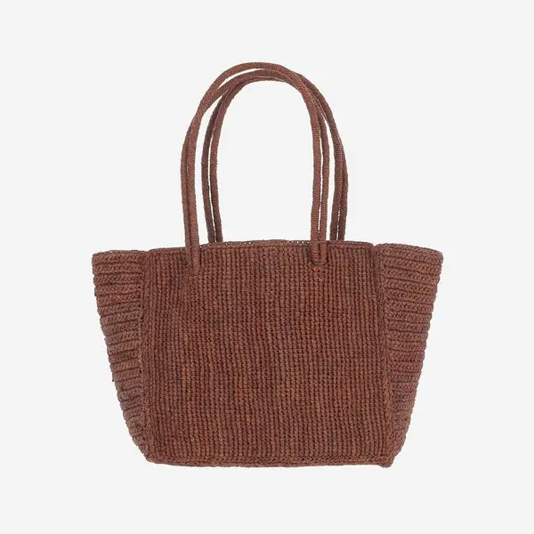 MC2 SAINT BARTH Raffia Handbag With Logo
