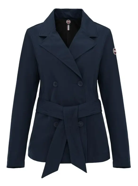 COLMAR Double-breasted Belted Blazer - Blu