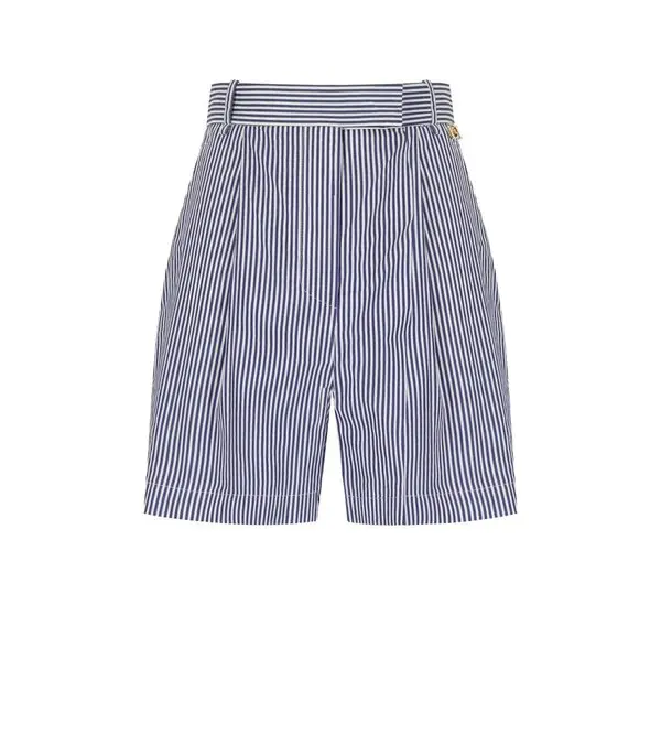 Elisabetta Franchi Striped And White Shorts
