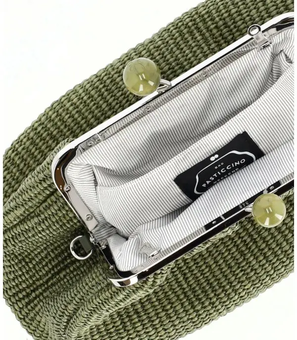 Max Mara Pasticcino Fortuna Medium Khaki Clutch