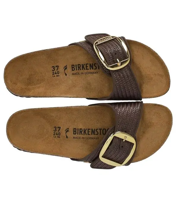 BIRKENSTOCK Madrid Raffia Big Buckle Carafe Sandal