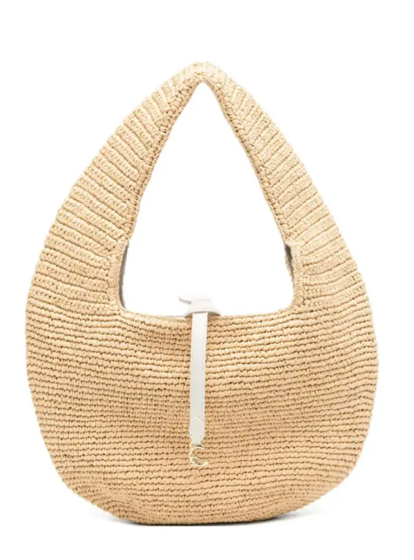 COCCINELLE Raffia Shoulder Bag