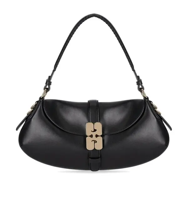 GANNI Kat Baguette Bag - Black