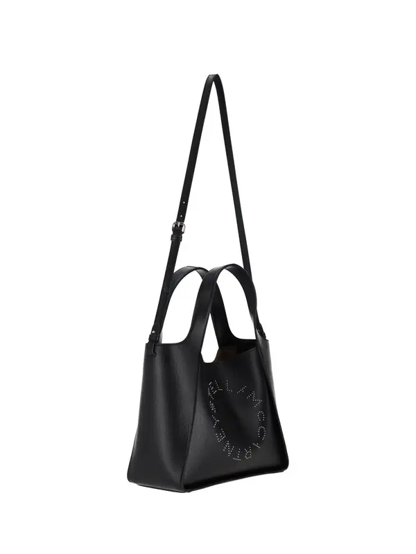 Stella McCartney Logo Crossbody Tote Bag - Black