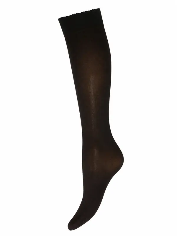 Wolford Velvet De Luxe 50 Knee Highs - Black