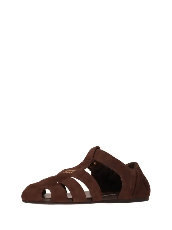 Miu Miu Allacciate Camoscio Sandals