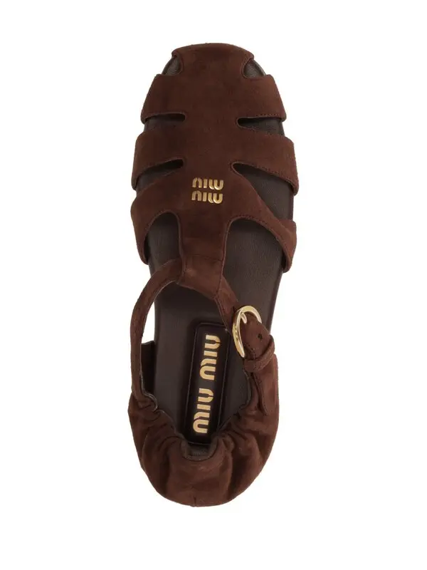 Miu Miu Allacciate Camoscio Sandals
