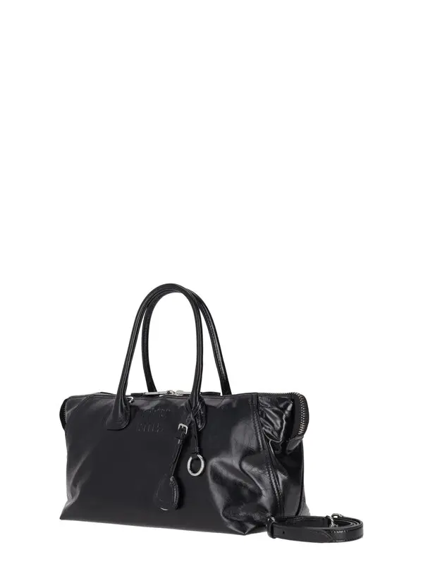 Miu Miu Borse Vitello Shine Bag - Nero