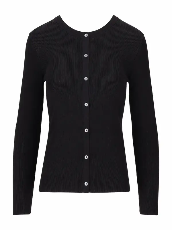 PAROSH Maglia Cardigan - Nero
